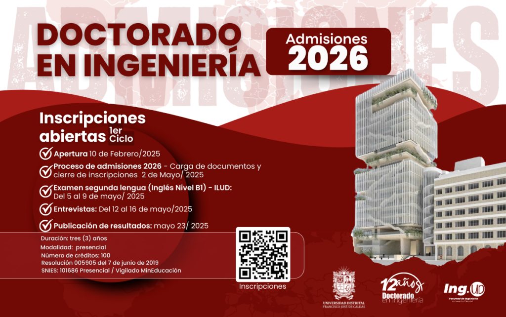 Admisiones Doctorado 2026 – Doctorado ingeniería UD